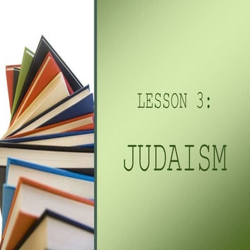 Lesson 3 - Judaism. Introduction to World Religionpptx | PPT
