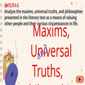 LESSON 3- MAXIMS, UNIVERSAL TRUTHS, and PHILOSOPHIES.pptx