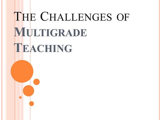multi-grade class | PPT
