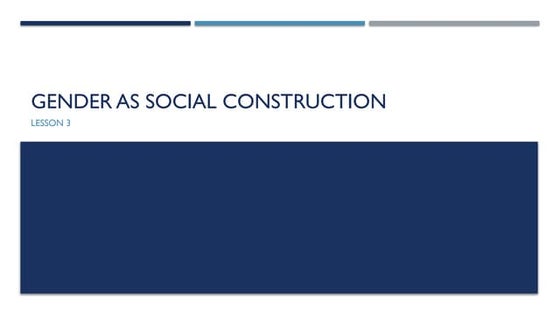 Gender and Development | PPT