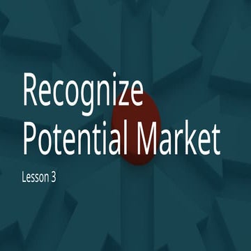 Lesson 3 - Recognize a Potential Market.pptx