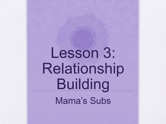 Relationship building | PPTX