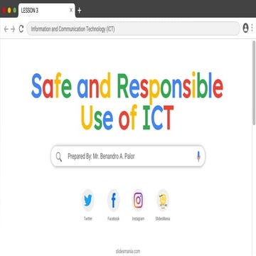 HELE 5 Lesson 3: Safe and Responsible Use of ICT | PPTX