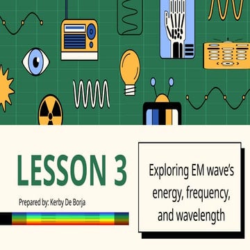 Lesson 3 - W6 D3 - EM Waves Spectrum - Energy, Frequency, & Wavelength.pptx