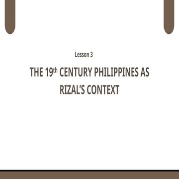 19th Century World of Rizal | PPTX