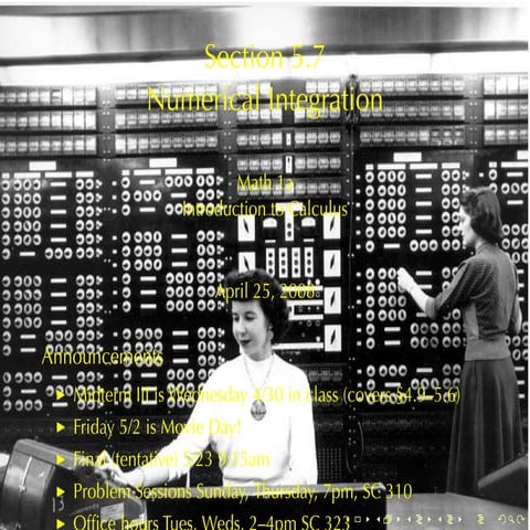 Lesson 31: Numerical Integration | PDF