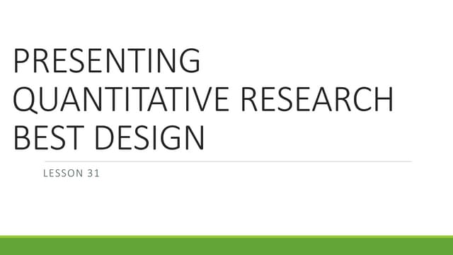 PRESENTING RESEARCH METHODOLOGY POWERPOINT PRESENTATION | PPTX