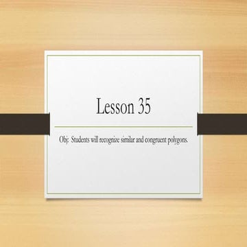 Lesson 35 | PPT