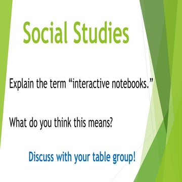 Interactive Notebooks | PPTX