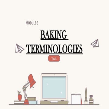 LESSON III BAKING TERMINOLOGIES. pptx. | PPTX