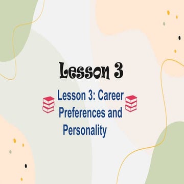 Lesson 3 Career Preferences and Personality.pptx