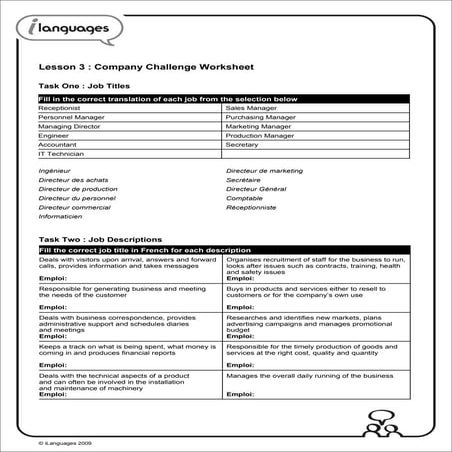Lesson 3 Challenge Worksheet | PDF