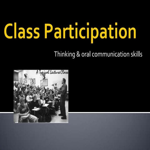 Lesson 3 Class Participation | PPTX