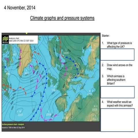 Lesson 3 climate graphs and pressure | PPTX
