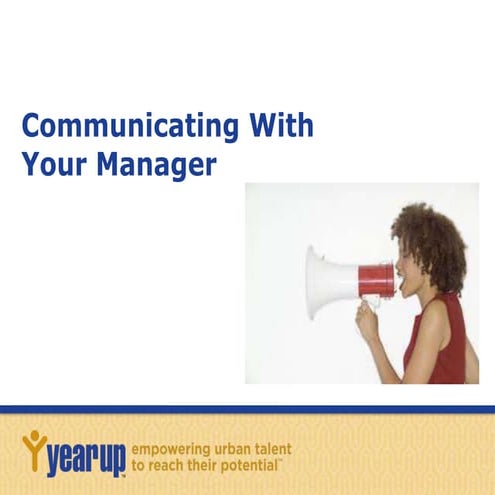 Lesson 3 communicating with your manager | PPTX