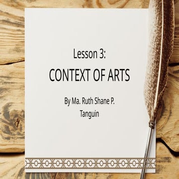 CONTEXT OF ART | PPTX