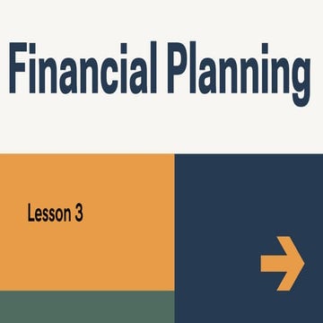 Lesson 3_Financial Planning and its types | PDF