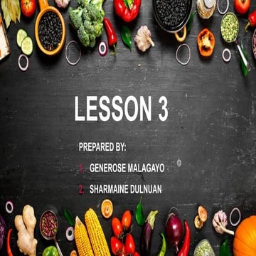 LESSON 3 Methods of preparation and Preservation of Nuts Legumes and ...