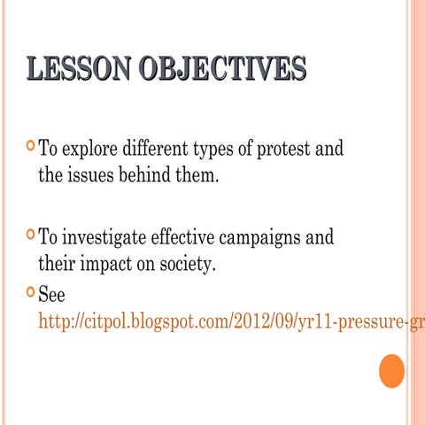 Protests and Revolution | PPT