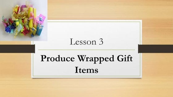 Gift wrapping report | PPTX
