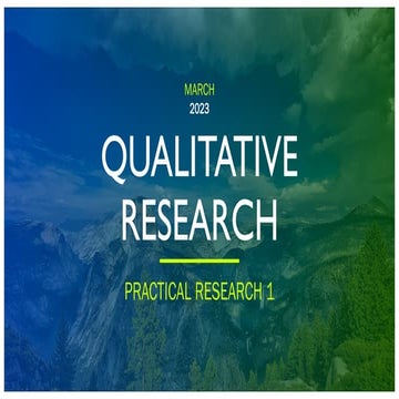 LESSON 3 QUALITATIVE RESEARCH.pptx for Grade 11 students | PPTX