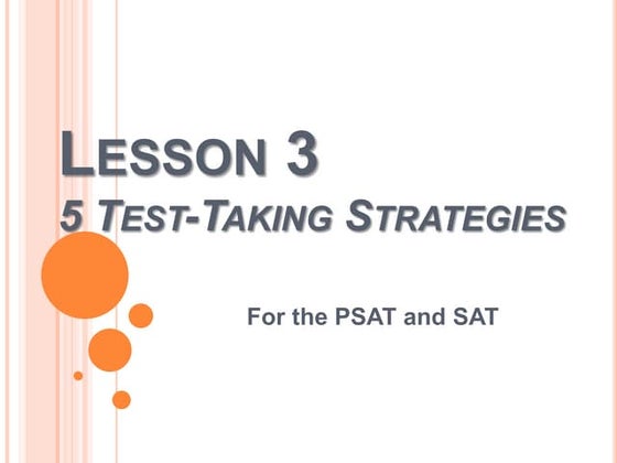 Test Taking Strategies | PPTX