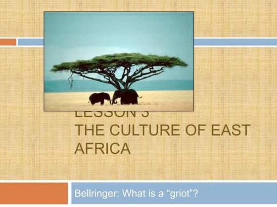 Lesson 1 The Culture of North Africa | PPTX