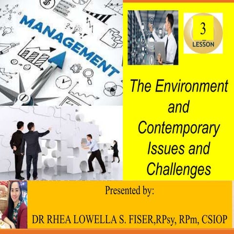 Lesson 3 The Environment and Social Environment | PPT
