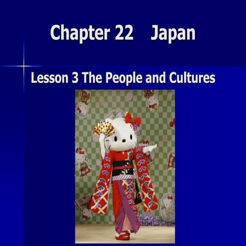 Lesson 3 The People And Cultures | PPT