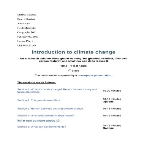 Climate Change Solutions : Real Answers. | PDF