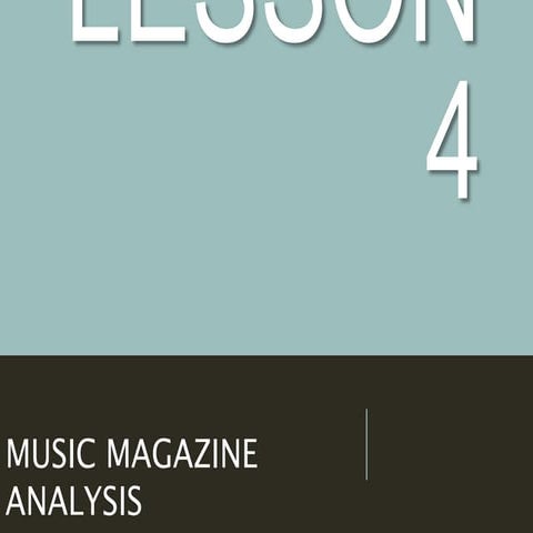 Magazine Music Analysis | PPT