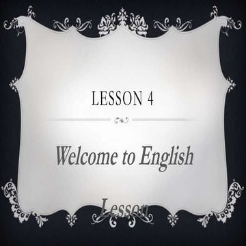 Lesson 4 | PPT