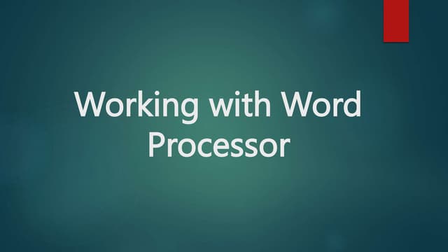 Applied Productivity Tools using Word Processor.pptx