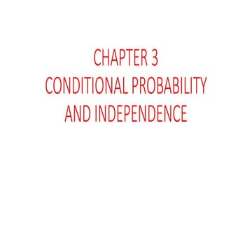 conditional probability and independence | PPT