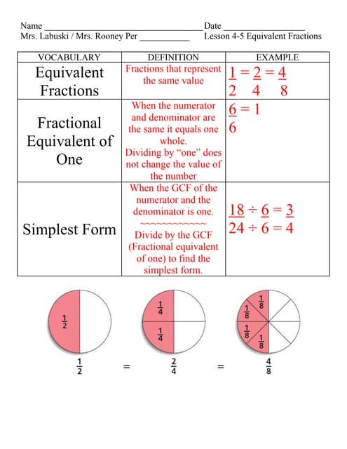 Lesson 4 6 comparing and ordering fractions | DOCX