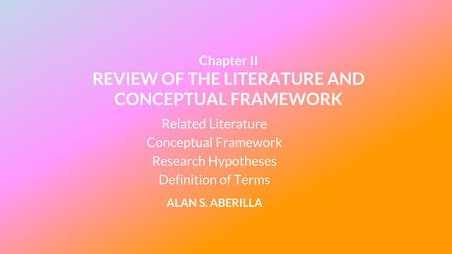 CHAPTER 2 - RRL - Practical Research 2 - SHS | PPTX