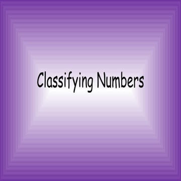 LESSON 4 - CLASSIFYING NUMBERS- GRADE 3.ppsx | Homework and Study ...
