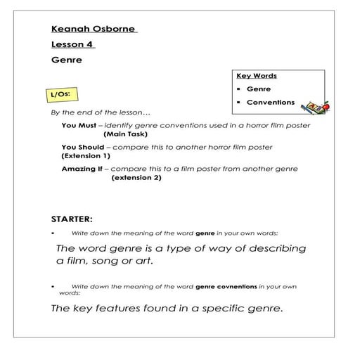 Lesson 4 genre | DOC