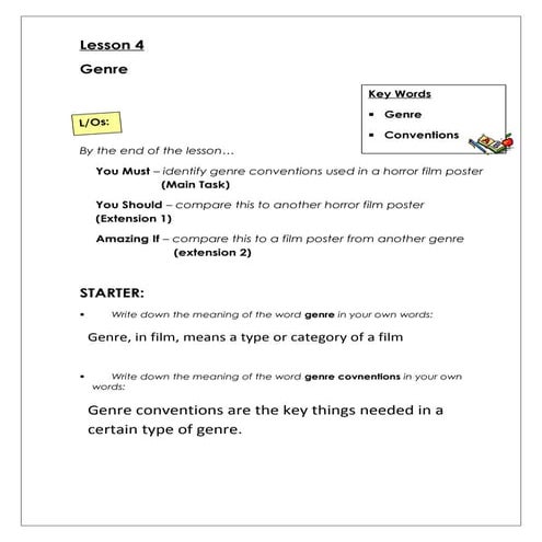 Lesson 4- Genre | PDF