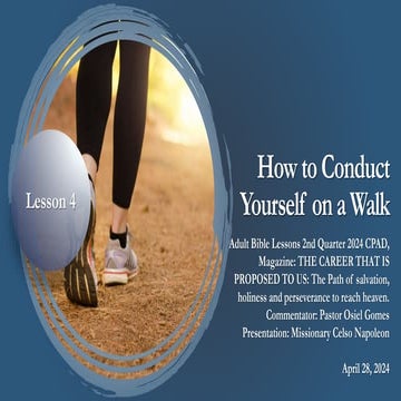 Lesson 4 - How to Conduct Yourself on a Walk.pptx