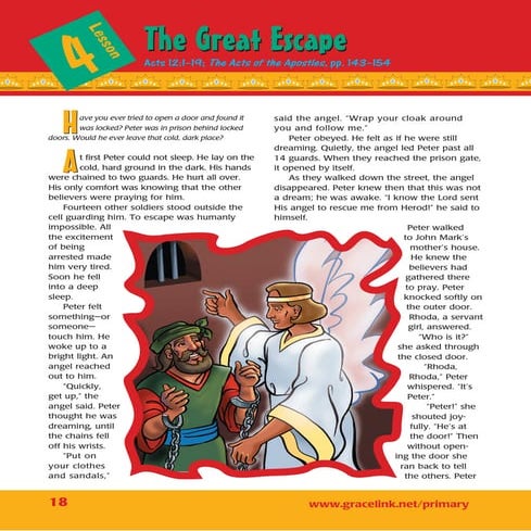 Lesson 4 | Primary | Sabbath School | Second Quarter 2015 | PDF