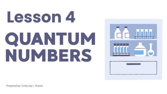 Lesson #1 quantum mechanical model | PPTX | Physics | Science