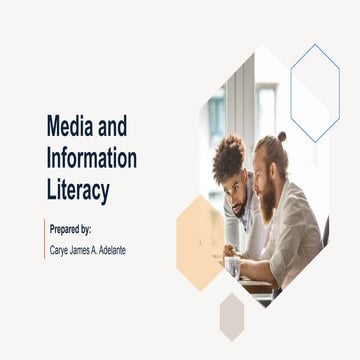 Media and Information Literacy / Lesson 4 - Types of Media.pptx