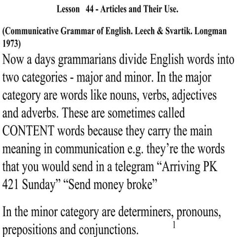 ENG101- English Comprehension- Lecture 44 | PPS