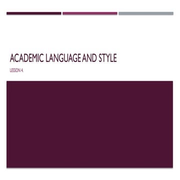 Foundation of academic writing Lesson 4,5 | PPTX
