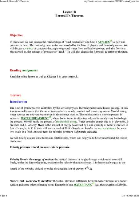 class 11 physics project on bernoulli's principle | PDF