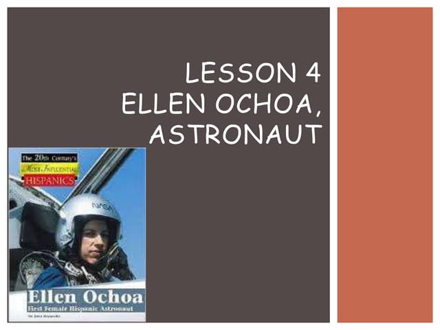 Ellen Ochoa Astronaut Lesson 4