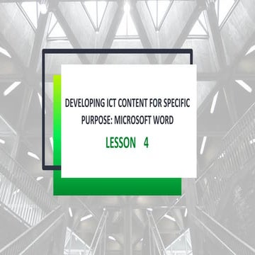 Lesson 6 - Applied Productivity Tools using Word Processor.pptx