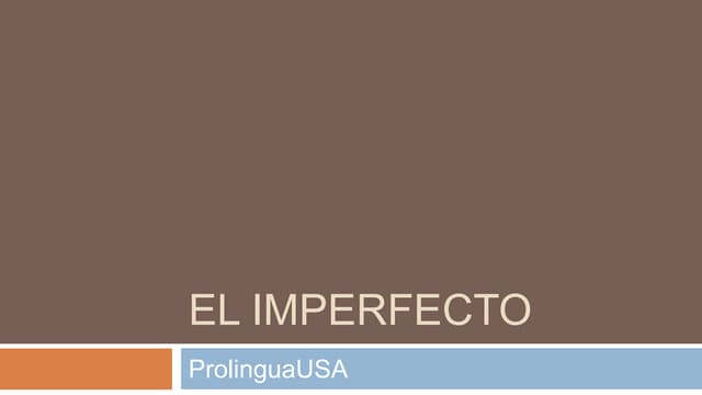 El verbo ser | PPT