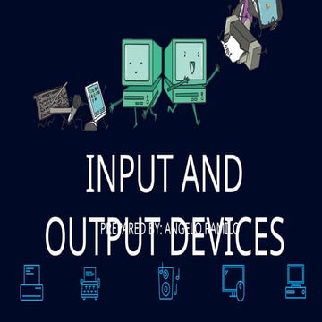 Teaching ICT: Lesson 4 Input and Output Devices.pptx